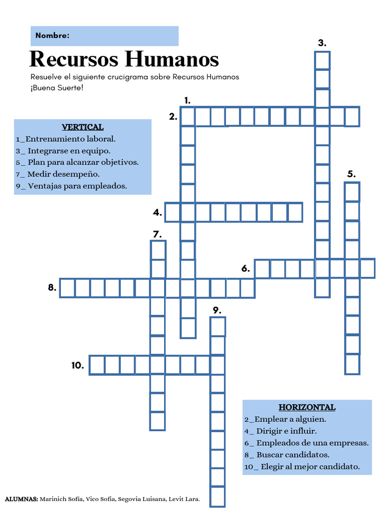 Ficha de Ejercicios Crucigrama Del Cuerpo Humano Ilustrativo Marrón PDF ...