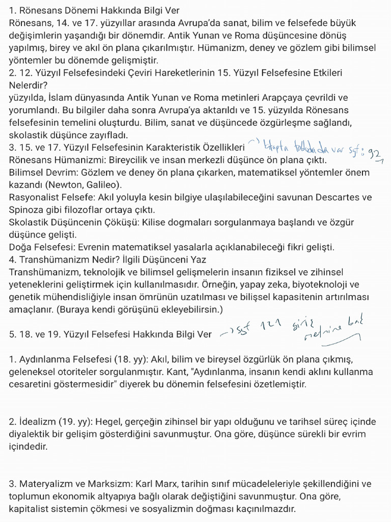 Felsefe Notu | PDF