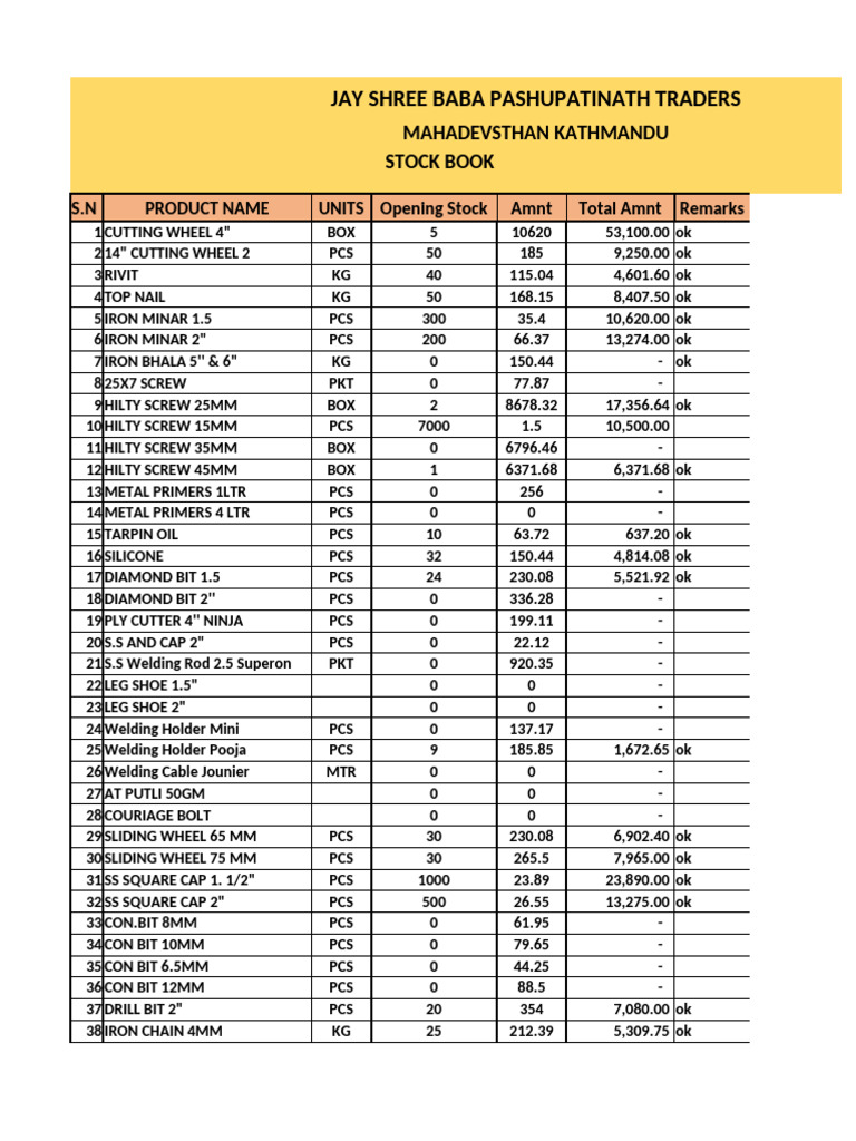 Jay Shree Baba Pashupatinath Traders | PDF | Building Materials | Woodworking