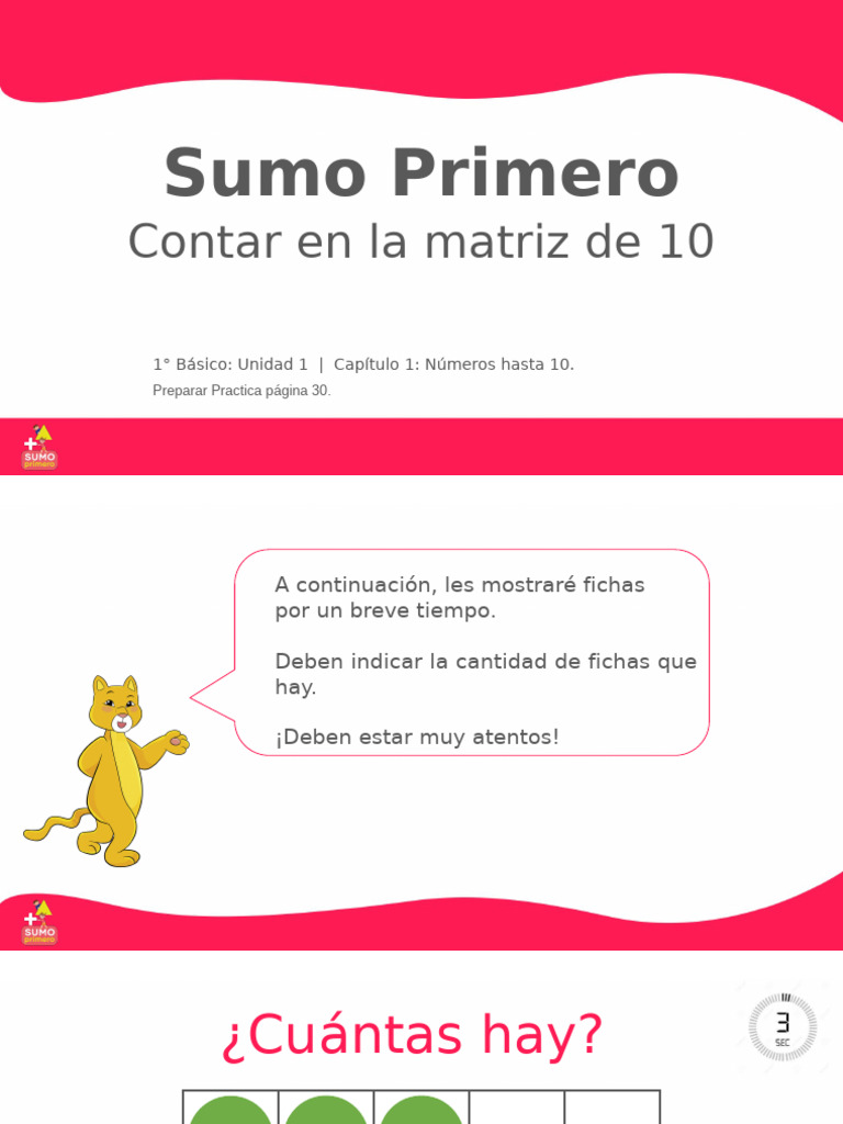 Contar Fichas hasta 10 en Clase | PDF