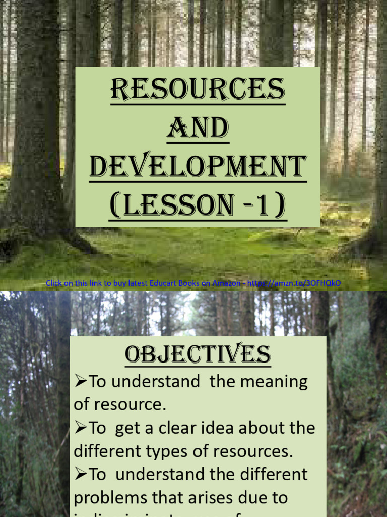 Understanding Developed Resources and Ecology | PDF | Resource ...