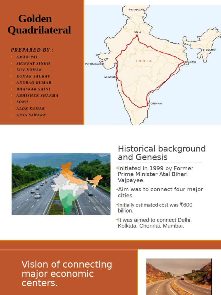 Golden_Quadrilateral_(FINAL_DRAFT)[1] (1) | PDF | Road | Traffic