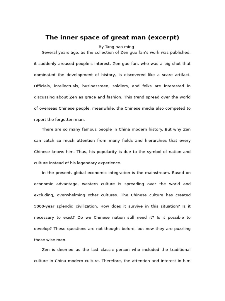 Zen Guo Fan: A Cultural Icon's Legacy | PDF | Zen | China