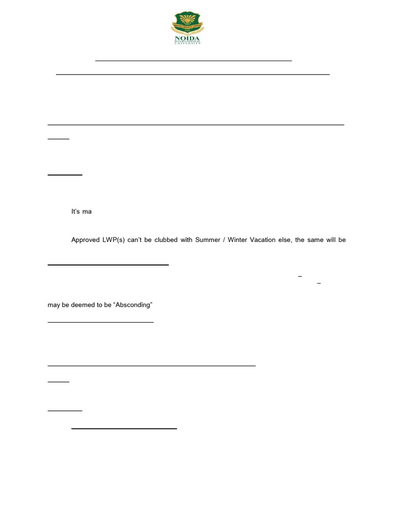 Annexures-On-Lwp-Leave-Rules-During-Probation Period-Lwp-&-Misc ...
