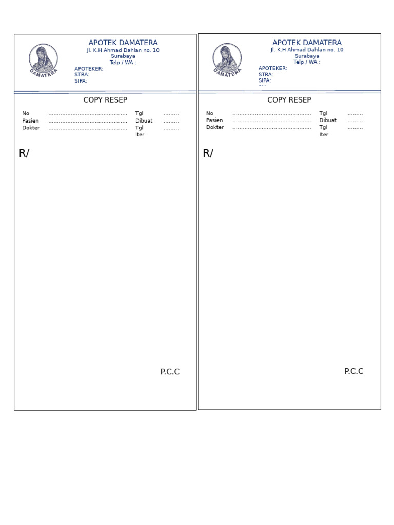 A.D - Copy Resep | PDF