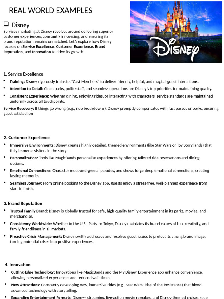 Real World Example Disney | PDF | The Walt Disney Company | Customer ...