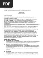 LTI Mindtree Offer Letter | PDF