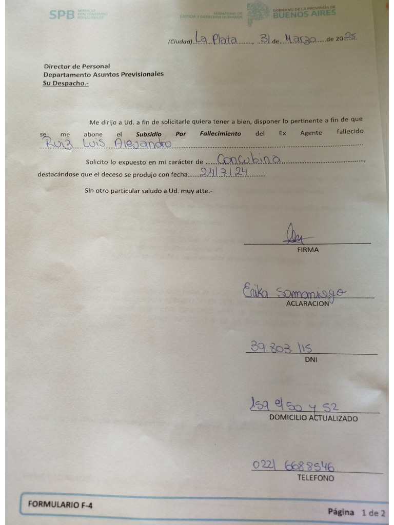 Formulario 4 | PDF