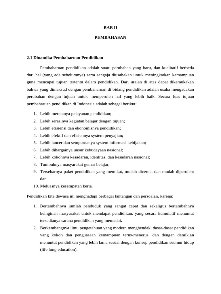 dinamika pendidikan pedagogik | PDF