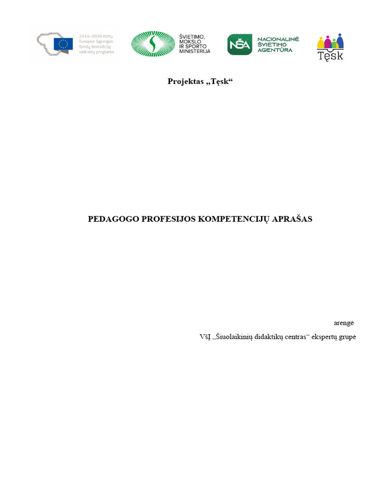 Pedagogo-profesijos-kompetenciju-aprasas_III-lygmenys-atnaujintas | PDF