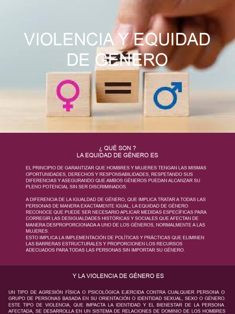 Violencia de Género y Equidad | PDF | Violencia | Igualdad de género