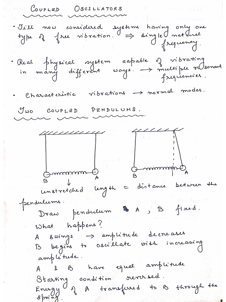 Phy Coupled Oscillators | PDF