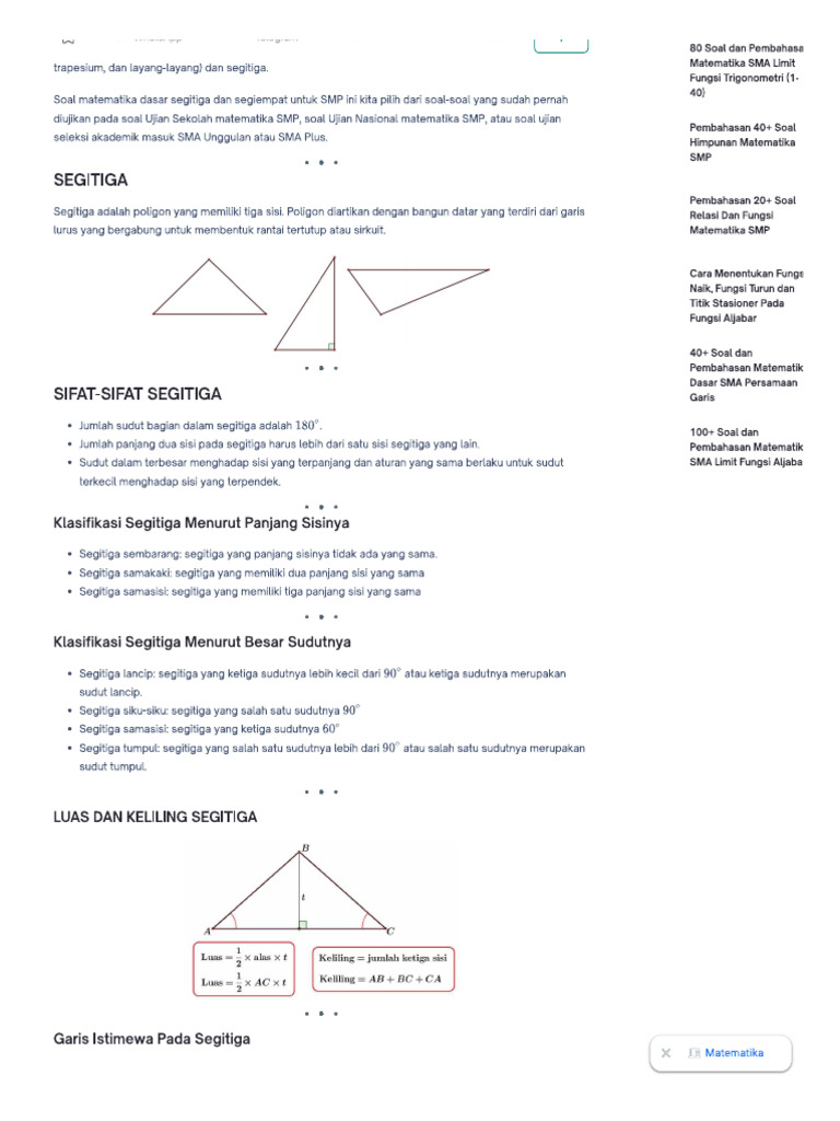 segitiga & segiempat | PDF