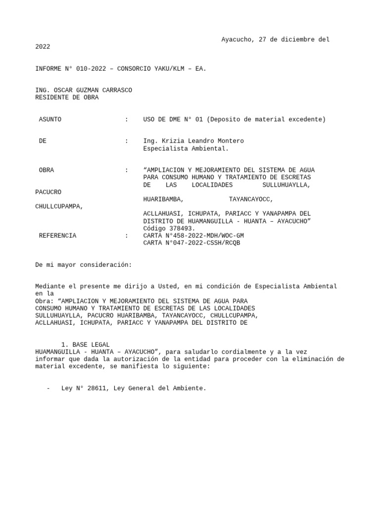 644820067-uso-de-DME | PDF | Saneamiento | Agua