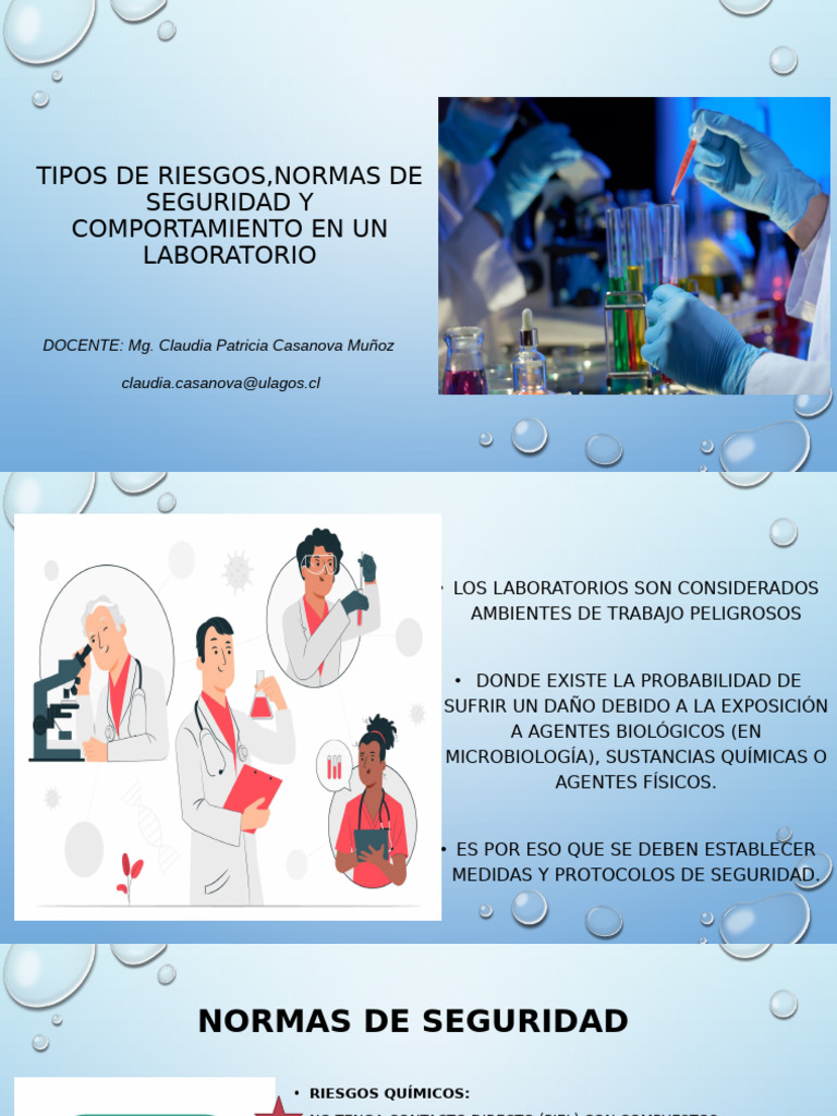 CLASE Normas Conducta, Seguridad y Comportamiento | PDF | Laboratorios | Quemar