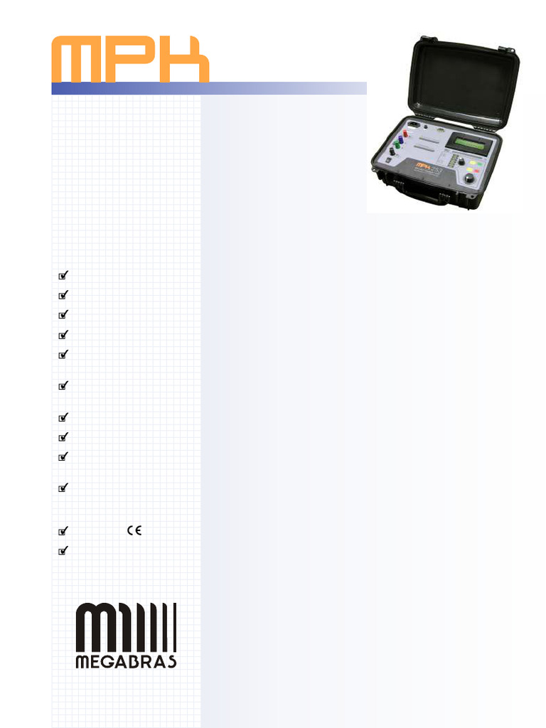 Micro-ohmímetro Digital MPK-253 10A | PDF | Resistor | Resistencia ...