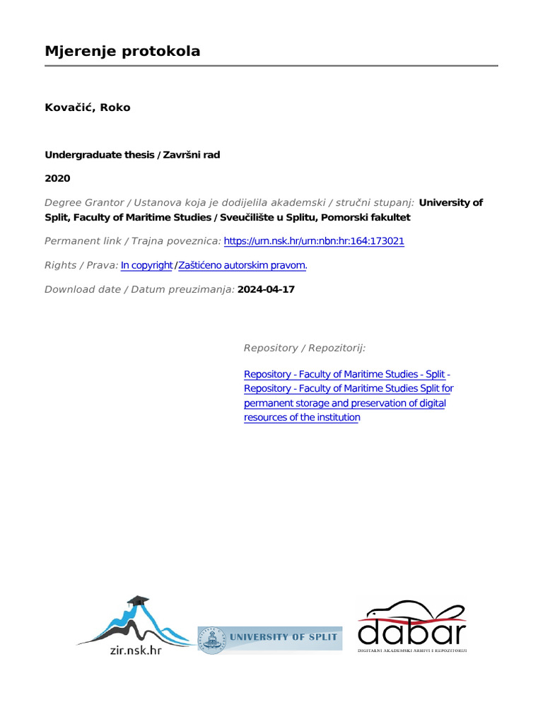 Kovacic Roko Z. 2020 | PDF