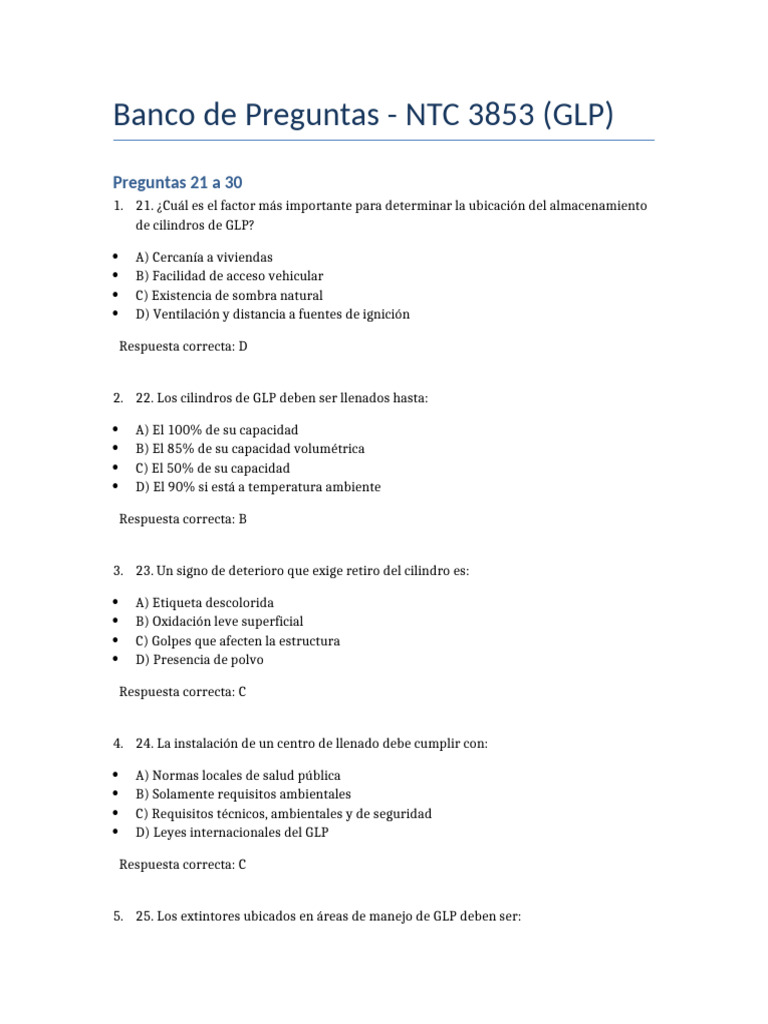NTC 3853 Preguntas 21 30 | PDF