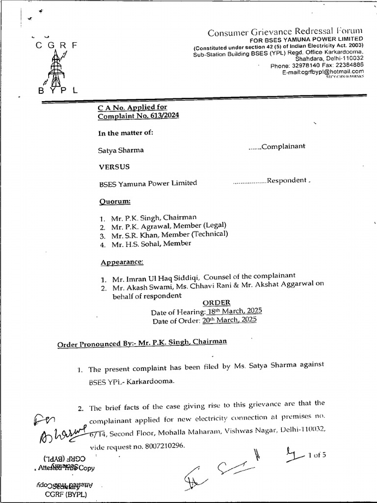 Final Order of Satya Sharma 20.03.2025 Court Cases | PDF