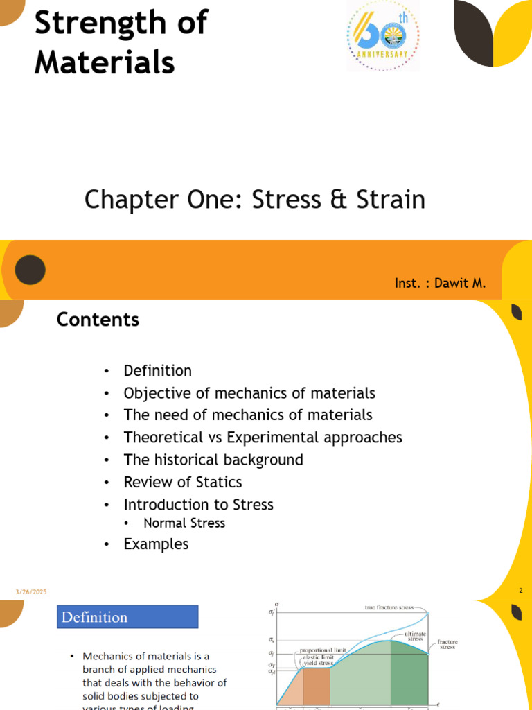 Strength of Materials Chapter 1 StressStrain Day2 | PDF | Stress (Mechanics) | Force