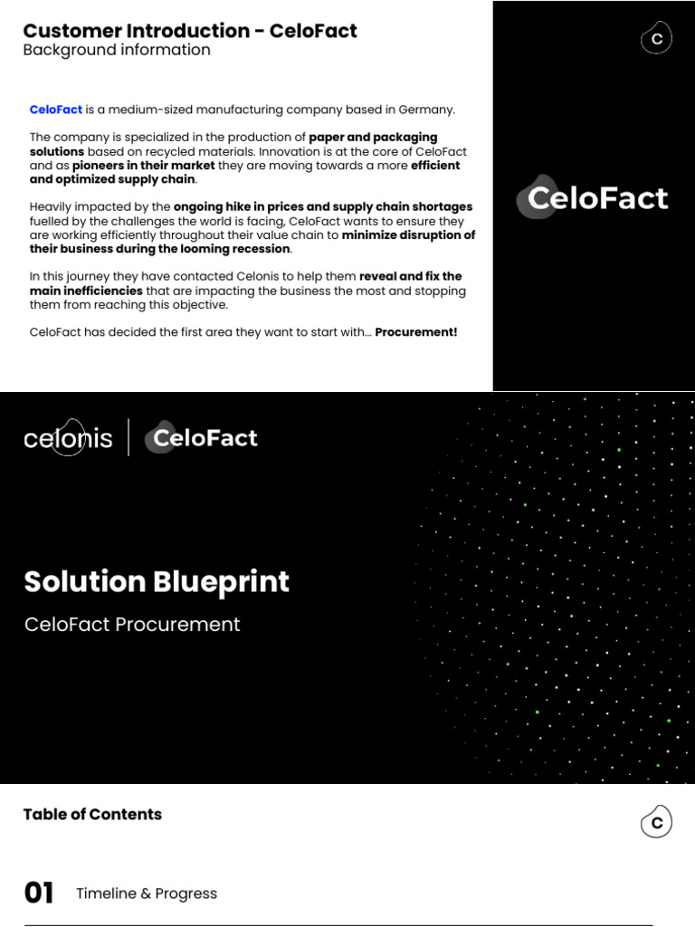 2 Celonis VE Challenge Interview - Solution Blueprint | PDF | Procurement | Supply Chain