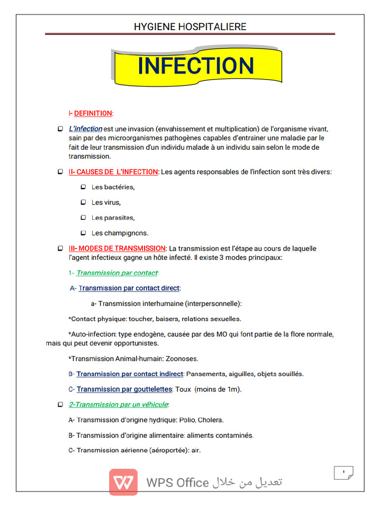 D L'infection | PDF