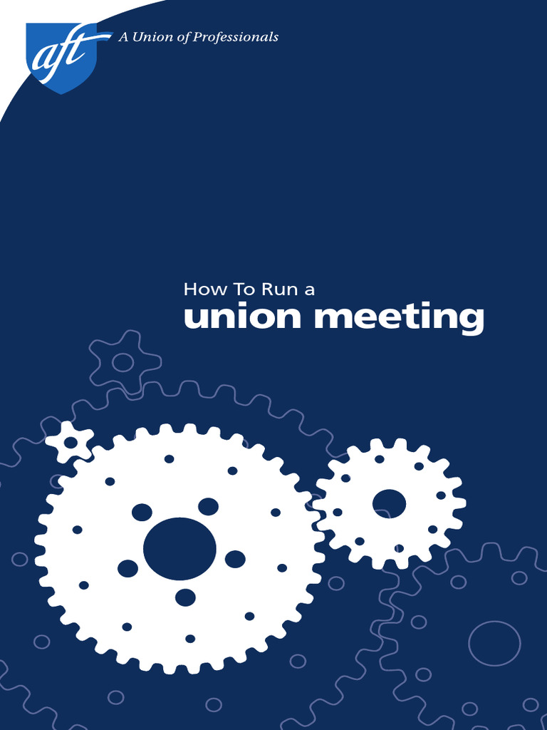 Guidebook How To Run A Union Meeting | PDF | Committee | Parliamentary ...