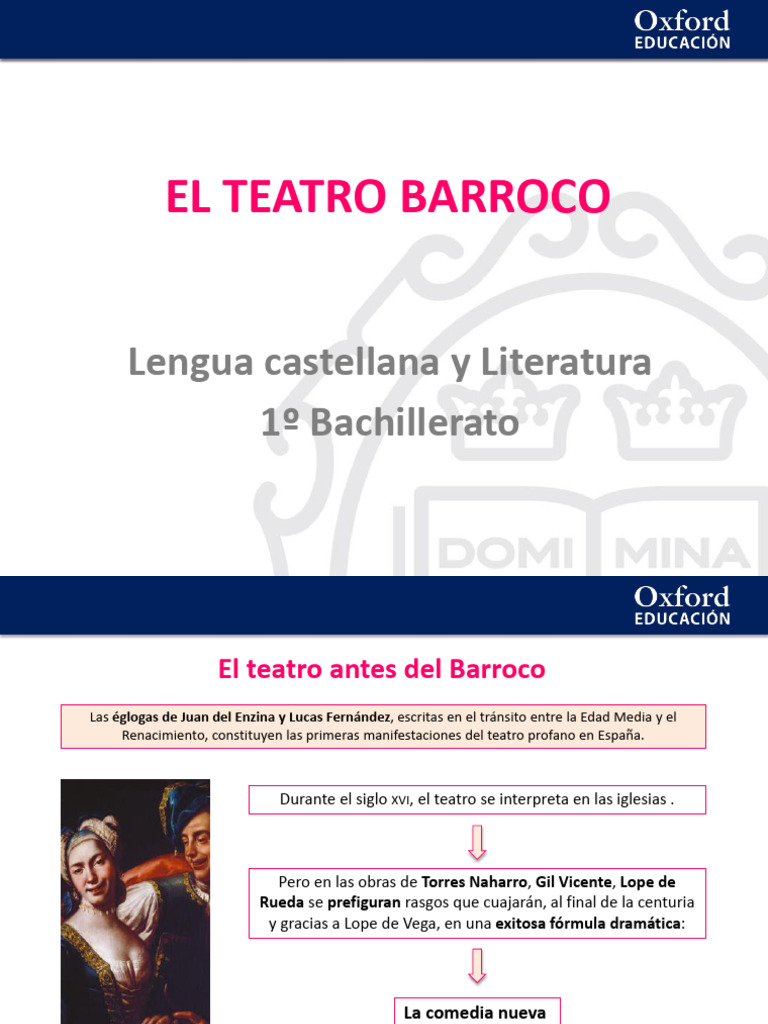 EL TEATRO BARROCO. Lengua Castellana y Literatura 1º Bachillerato | PDF | Teatro | Don Juan