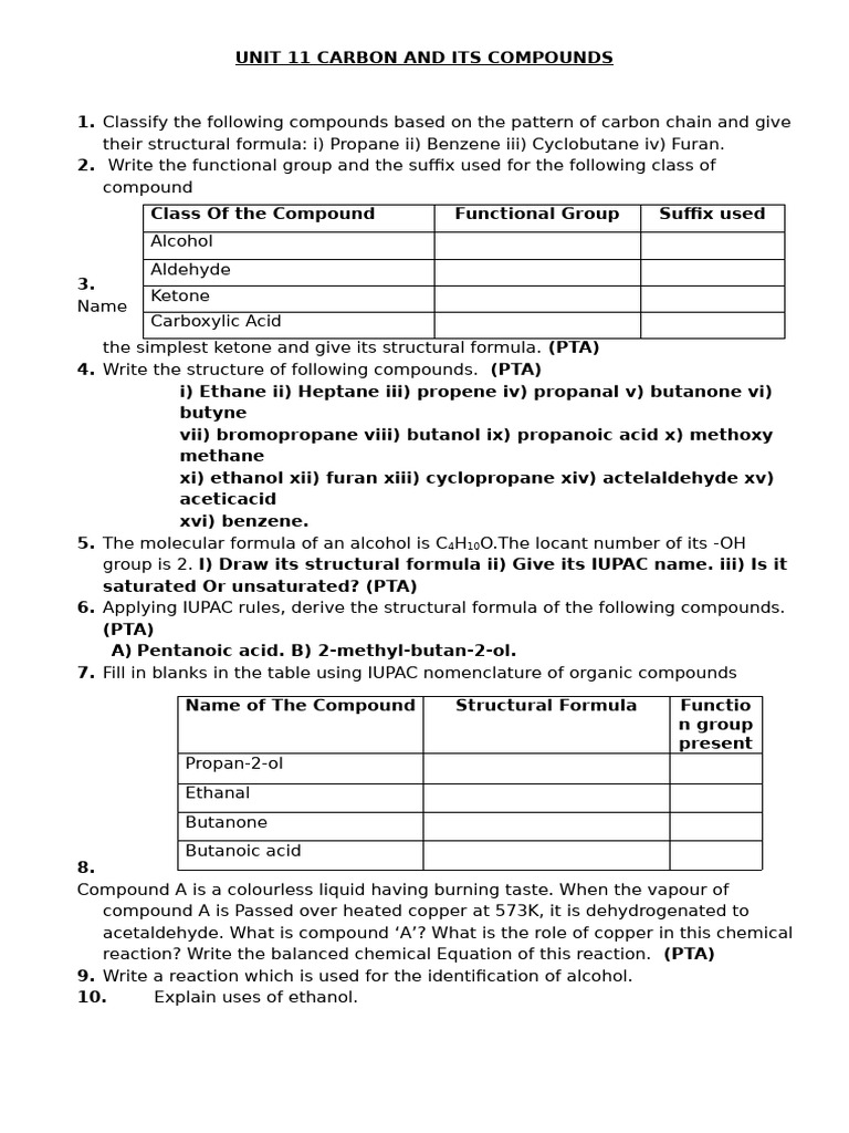 Unit 11 | PDF | Chemistry | Organic Chemistry