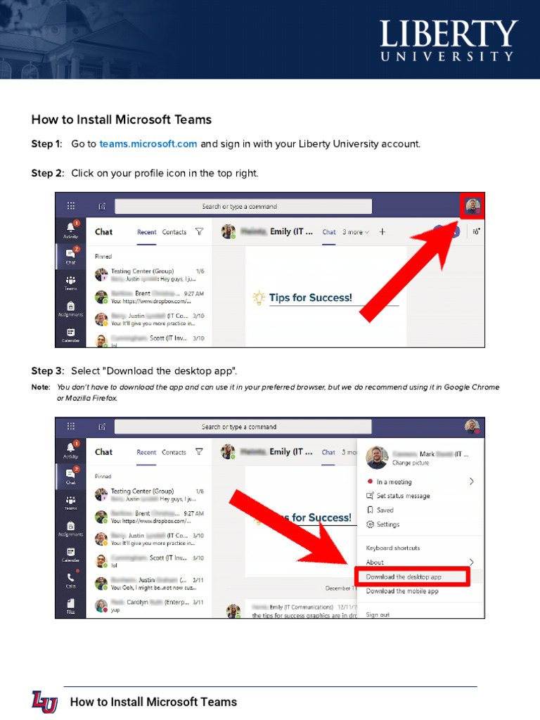 MS Teams How To Install | PDF