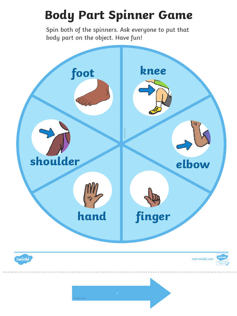 Body Part Spinner Game Instructions | PDF
