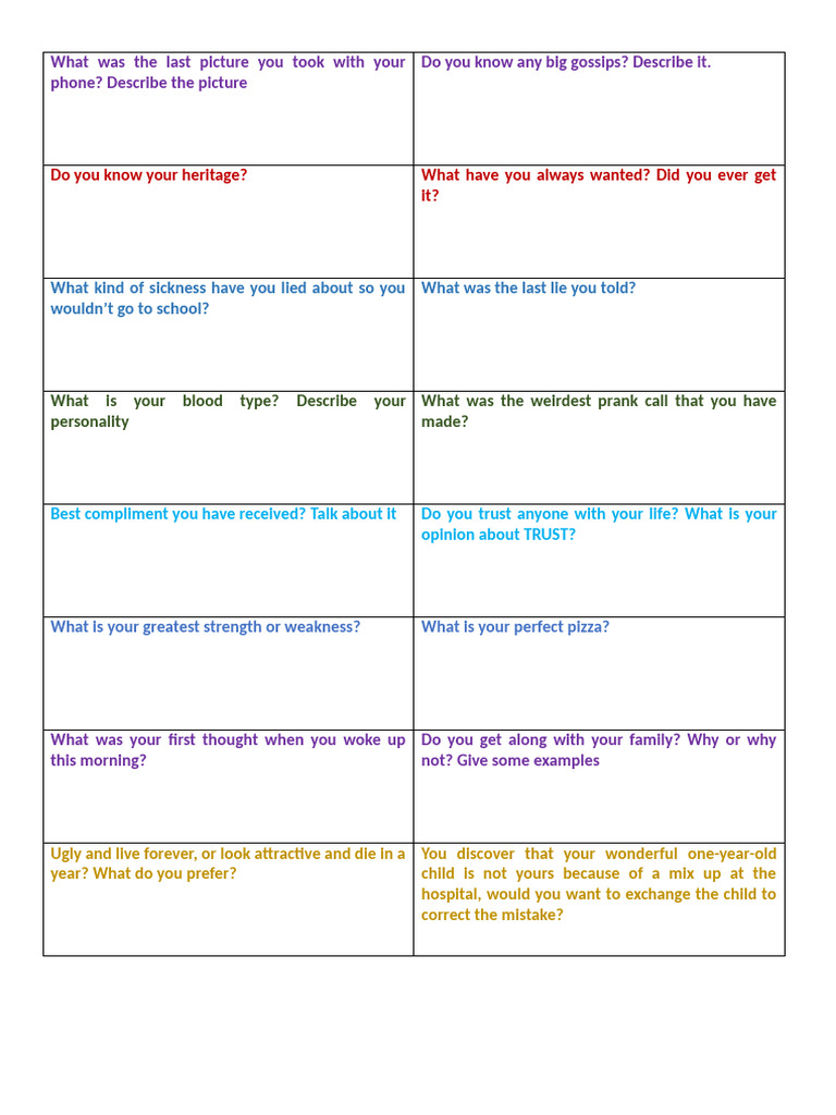 Interesting 56 Questions | PDF