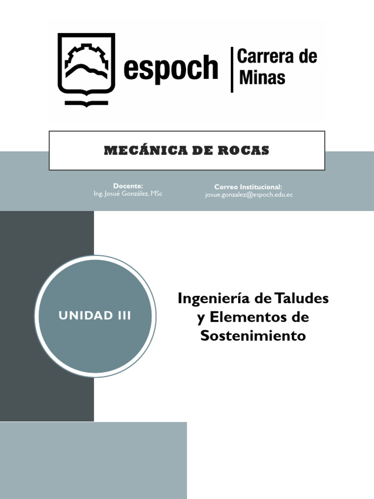 Clase 18 - MR - U3 - Criterio de Falla en Estructuras Barton Bandis ...