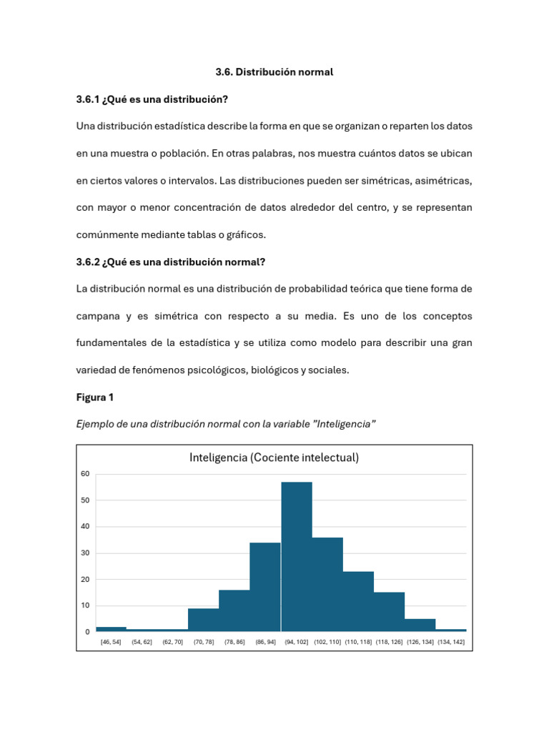 Características de la Distribución Normal | PDF | Oblicuidad | Histograma