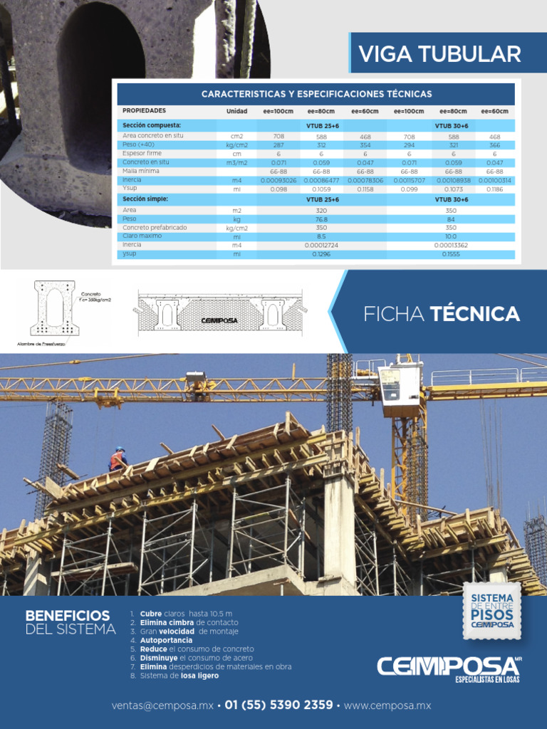 Sistema de Pisos con Viga Tubular | PDF