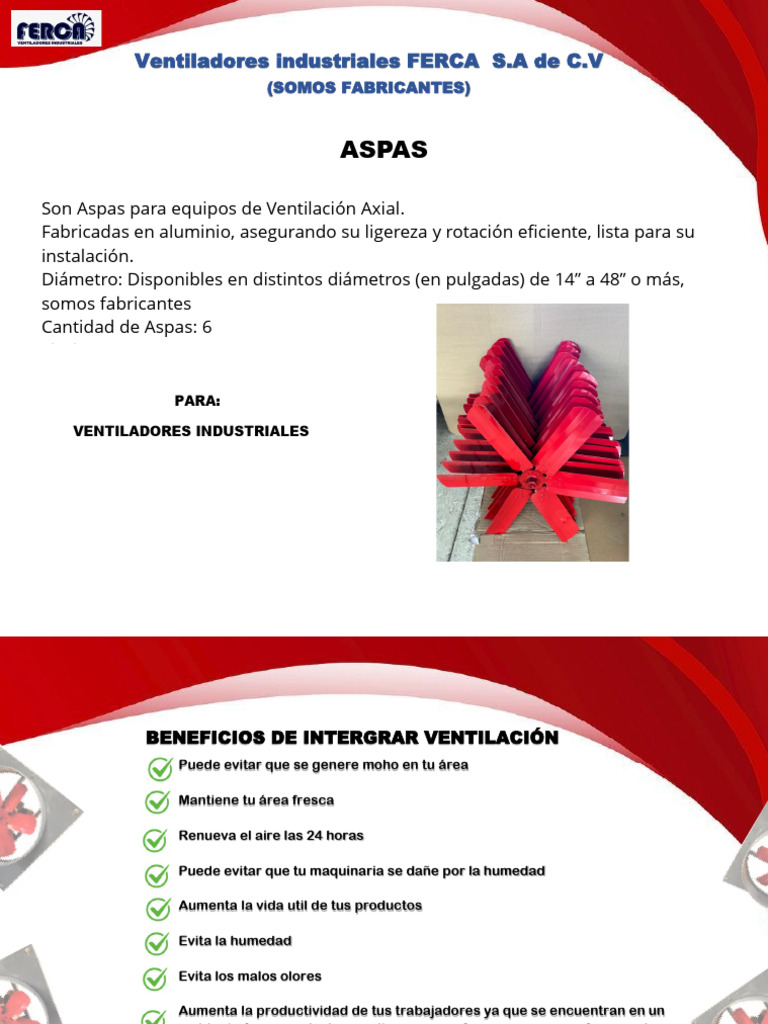 Nueva Ficha Tecnica de Aspa ....... | PDF