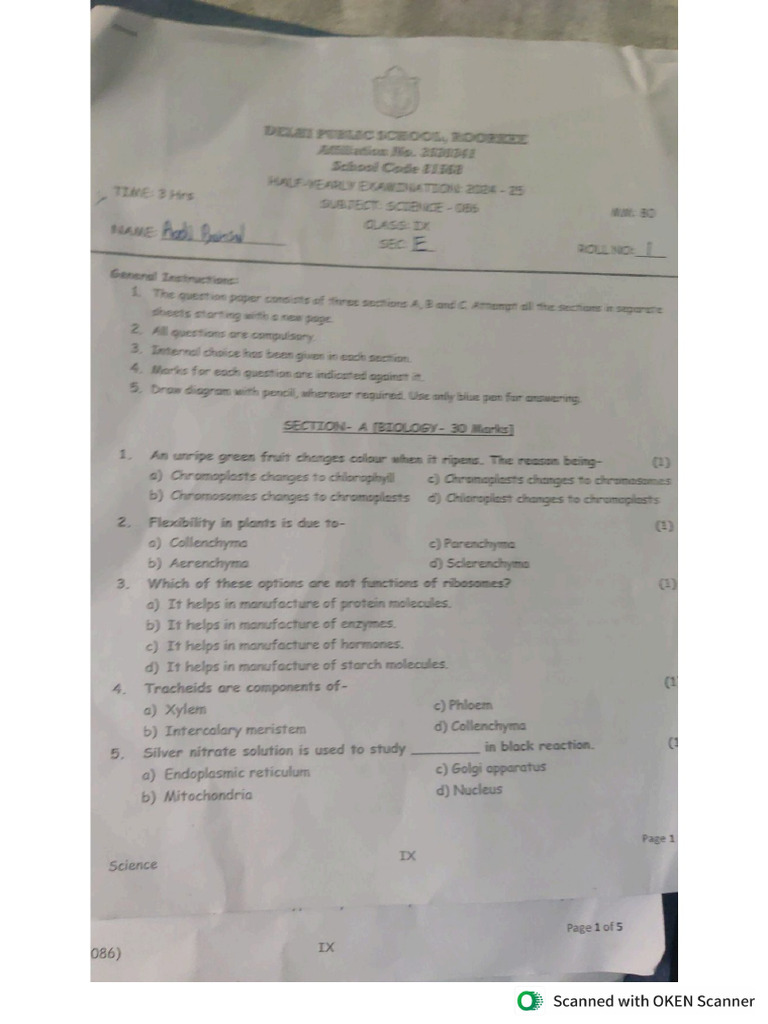 Class 9th Science Papers | PDF