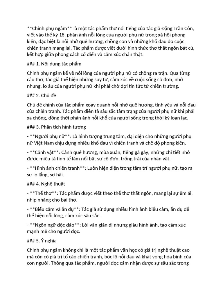 Chinh PH Ngâm | PDF