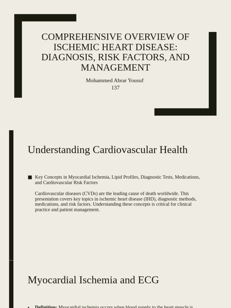 ABRAR PPT 5TH TOPIC | PDF | Coronary Artery Disease | Myocardial Infarction