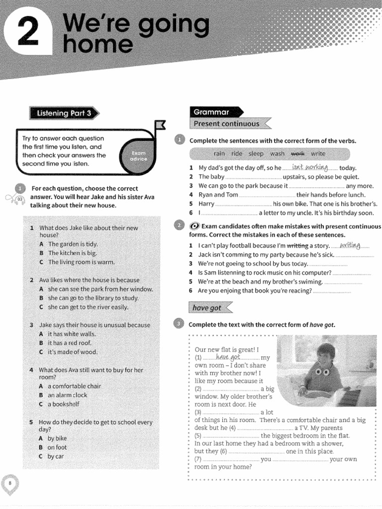 Unit 2 Workbook Key | PDF