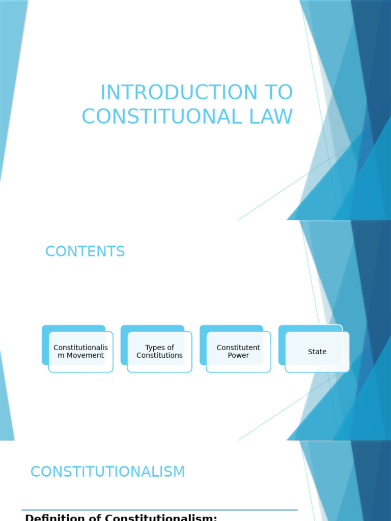 Introduction to Constitutional Law 2 (3) | PDF | Constitution | Sovereignty