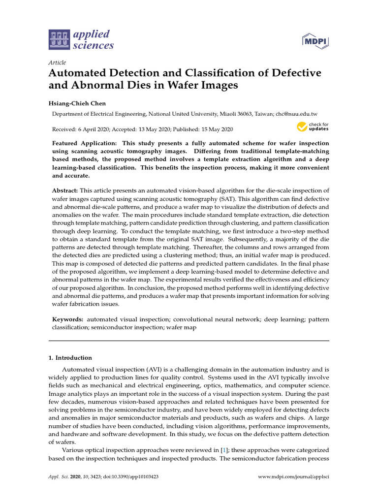 Applsci 10 03423 v2 | PDF | Integrated Circuit | Deep Learning