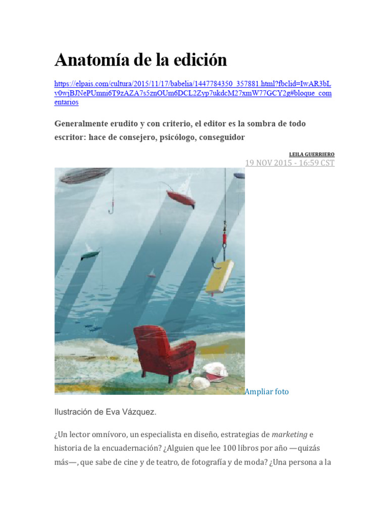 Anatom - A de La Edici - N - BABELIA - EL PAIS | PDF | Publicación