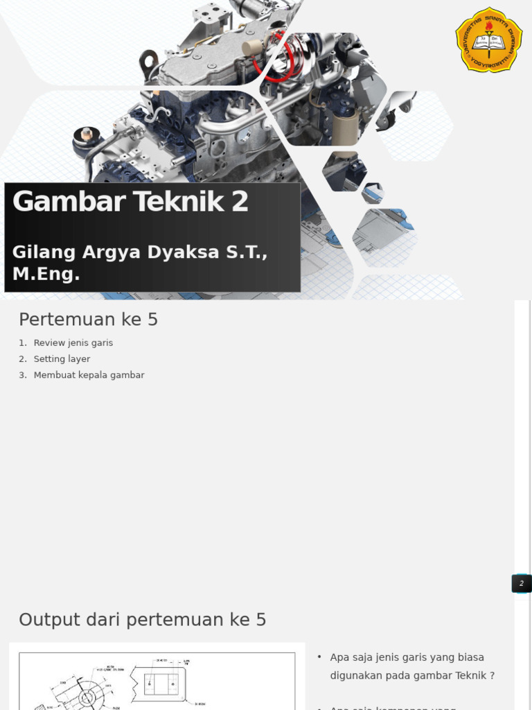 05-Gambar Teknik 2 - Pembuatan Template Etiket Gambar | PDF