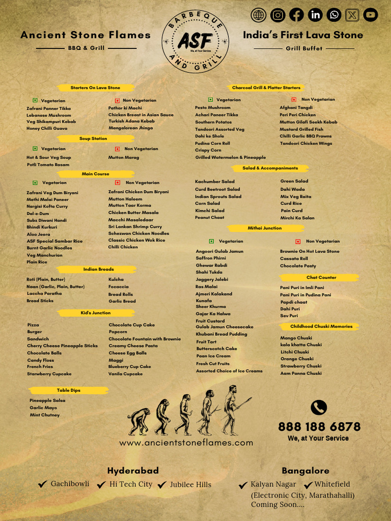 ASF BBQ & Grill - Food Menu, Prices, Offers | PDF | Kebab | Foods