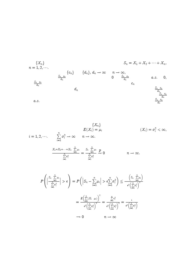 Ch9-LLN and CLT | PDF | Normal Distribution | Mathematical Concepts