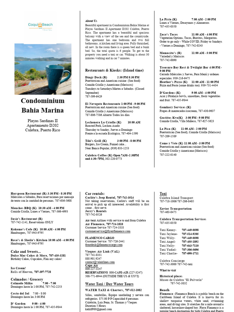 Condominium Bahia Marina Brochure Digital 2024 | PDF | Foods | Cuisine