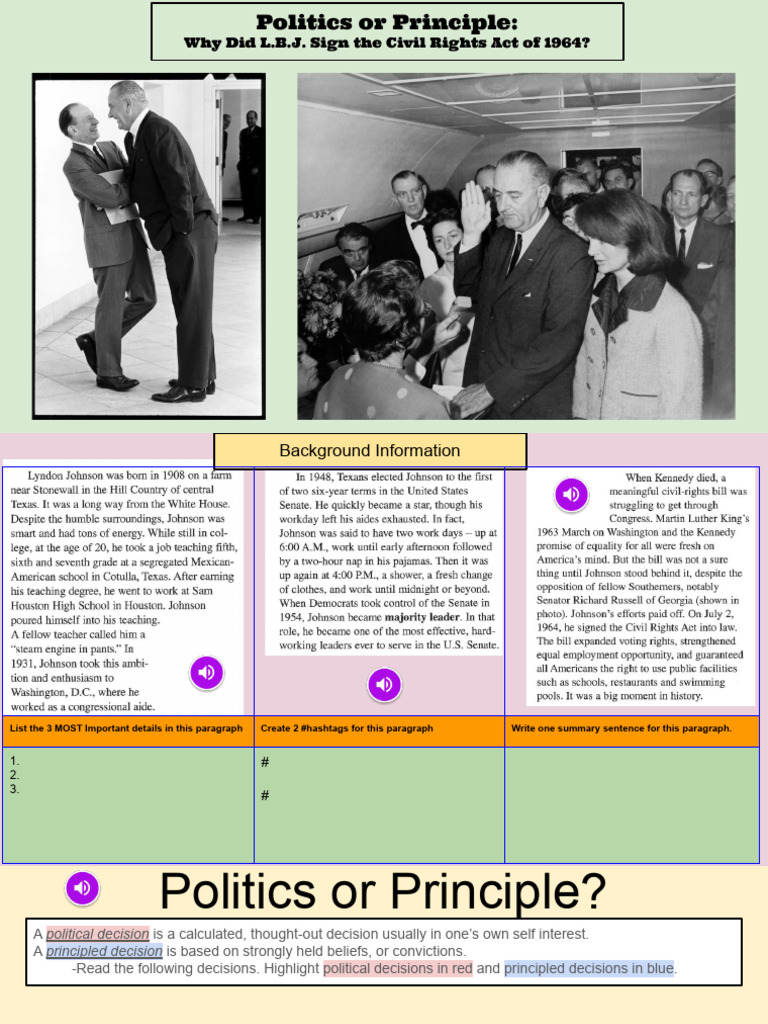 Austin Splawn - L.B.J. and Civil Rights Mini Q | PDF | Lyndon B ...