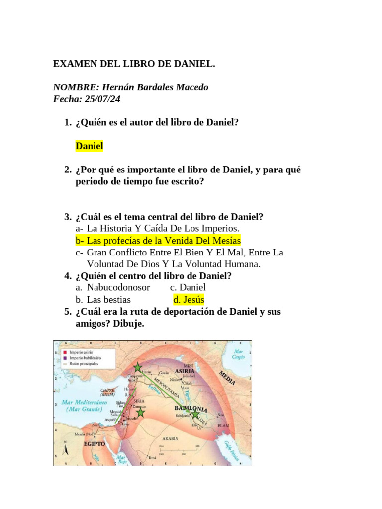 Tarea # 2 Libro de Daniel Hernan Bardales Macedo | PDF | Daniel (figura ...