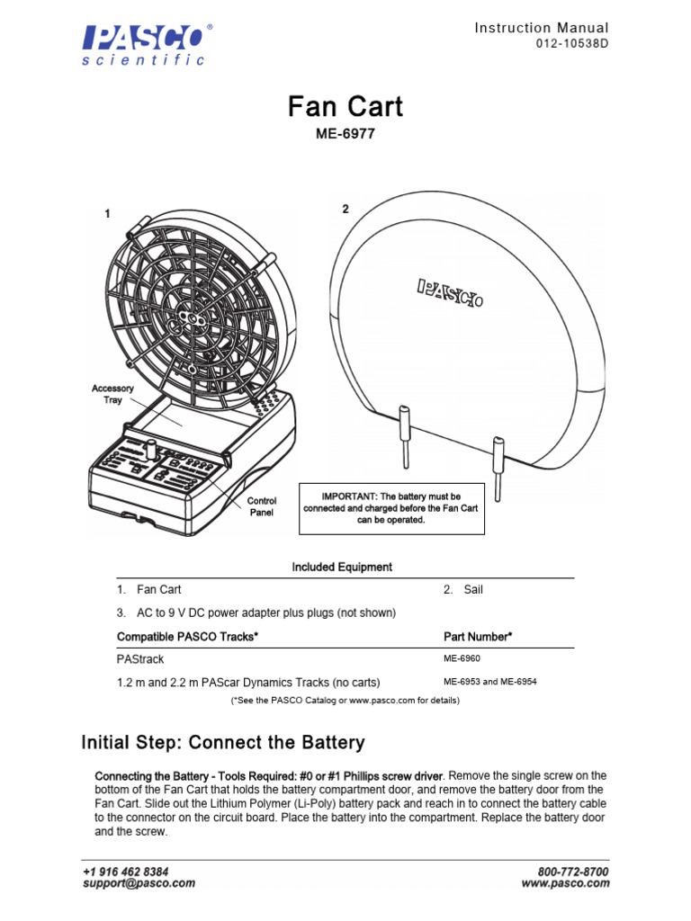 Super Fan Cart Manual ME 6977 | PDF | Force | Electrical Connector